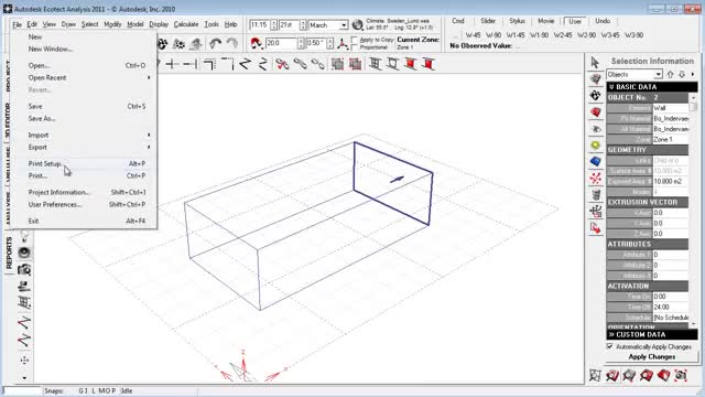 Ecotect Introduction 3: Functions in Ecotect, Part 1 (Modeling) - نماشا